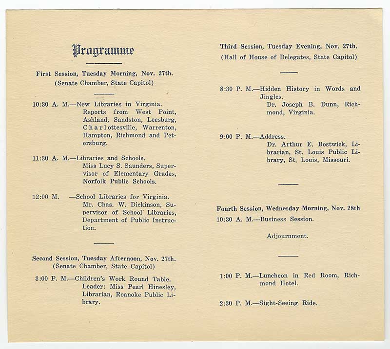 Virginia Library Association - Honoring the Past, Building Our Future ...